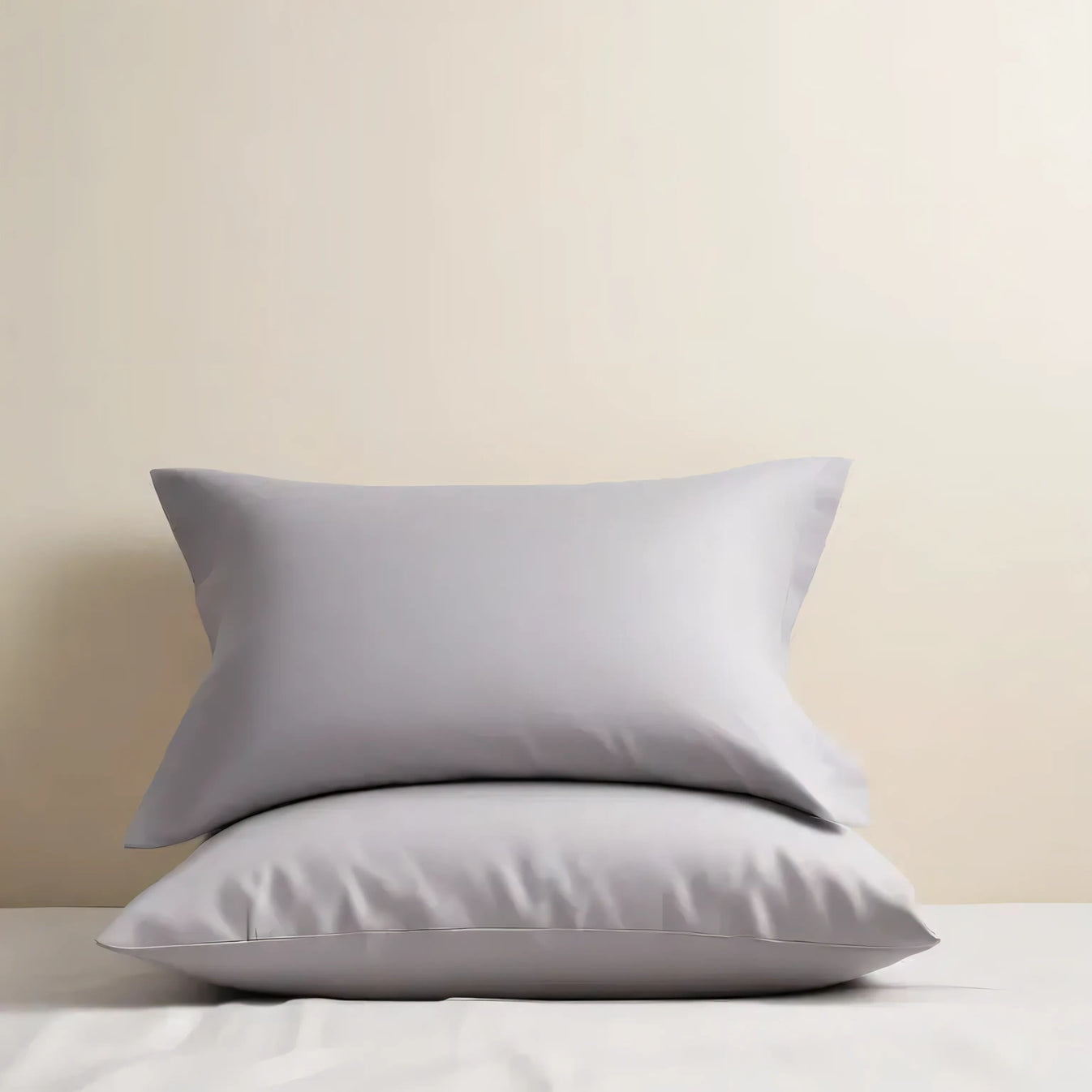 LivinEase Silver Pillow Cases Pair | Chic and Modern Elegance for Your Home